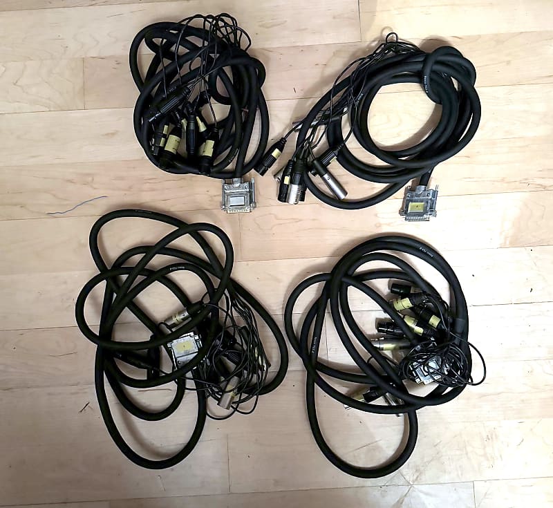 Lynx D-Sub to 8 XLR Snake for Aurora Converters (FOUR SNAKES) | Reverb