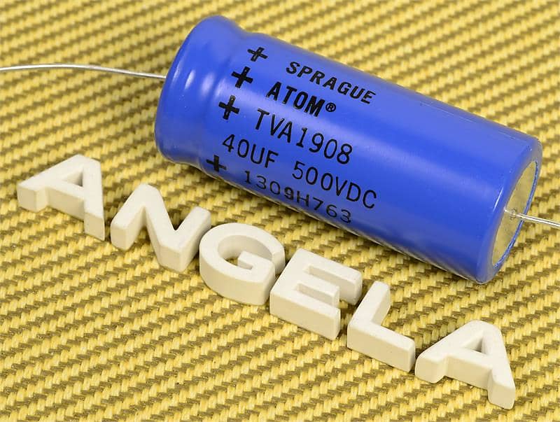 Sprague Atom TVA 1908 Axial Electrolytic Capacitor, | Reverb UK