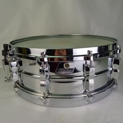 Ludwig Rocker 10Lug Snare Drum 80s 5x14"Vintage Chrome | Reverb