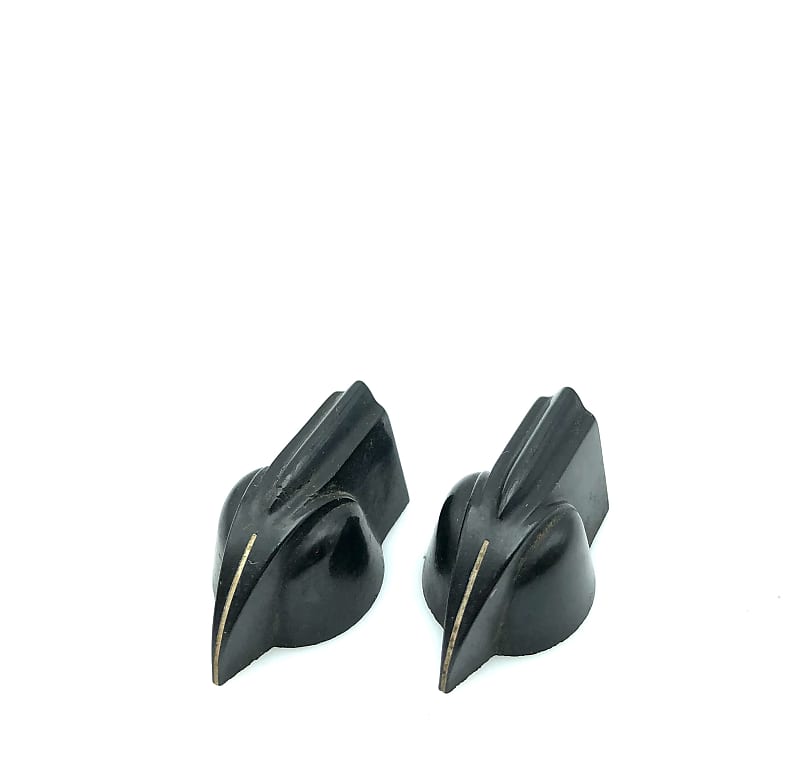 Daka-Ware Vintage Chicken Head Pointer Knobs 19?? Black | Reverb