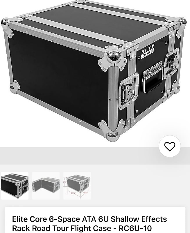 Elite Core 6-space rack 6u Black | Reverb