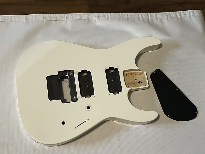 2000's India Jackson JS30 Dinky White Guitar Body Floyd Ready | Reverb