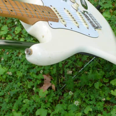 Cort electric guitar strat style white | Reverb