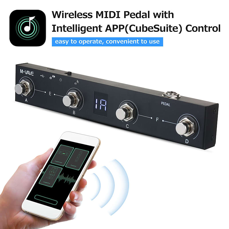 M-VAVE Rechargeable Bluetooth Wireless MIDI Controller 4 | Reverb