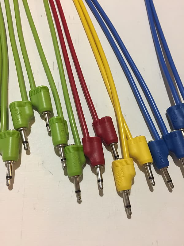 Tiptop Audio Stackable 3.5mm TS cable (Lot of 12) - Eurorack | Reverb