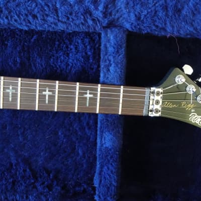 Wayne Charvel Explorer 1984 Black W.Charvel | Reverb