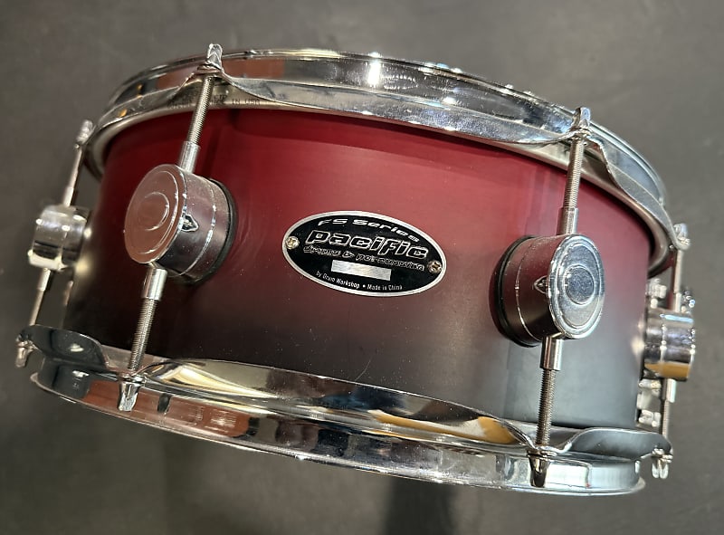 PDP FS Series 100% Birch Snare Drum 14x5 - Red to Black Fade | Reverb