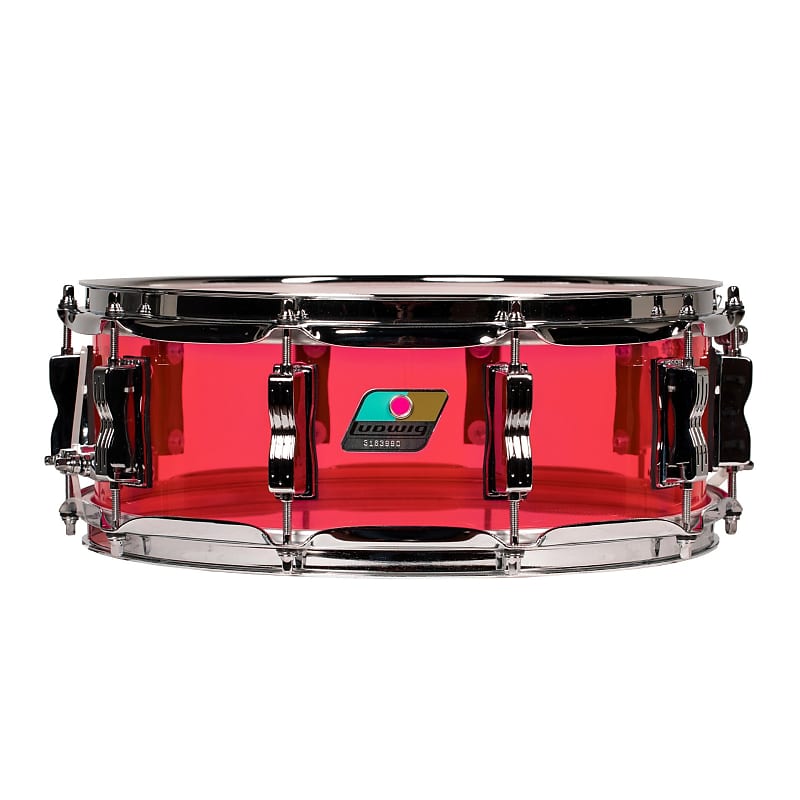 Ludwig Vistalite 14x5 Snare Drum w/ Supraphonic Snares, Pink | Reverb