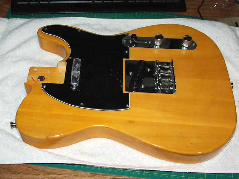 Mahogany Tele Style Body......full thickness body | Reverb
