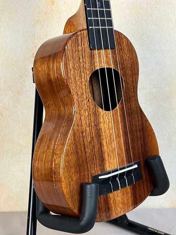 KoAloha KSM-00 Soprano Ukulele Hawaiian Koa Ebony Fretboard | Reverb