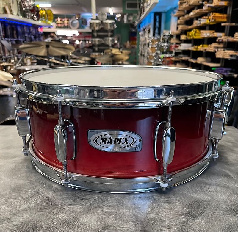Mapex Pro M 5x14" Snare Drum Red Orange Burst | Reverb