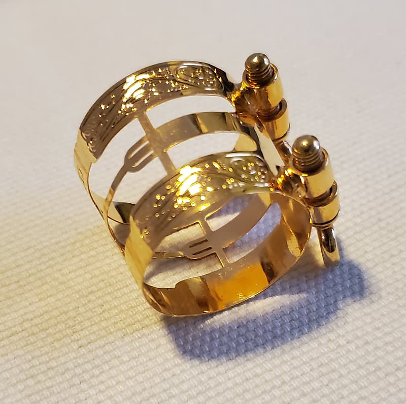 Charles Bay Alto Saxophone Baroque Ligature Gold | Reverb Canada