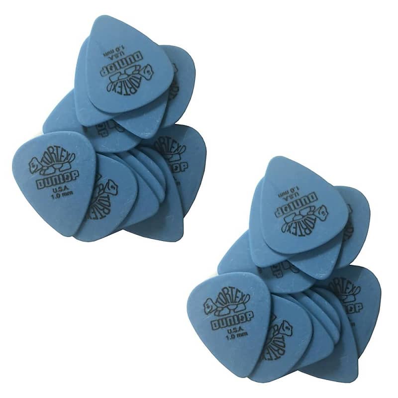 Dunlop Guitar Picks 24 Pack Standard Tortex 1.0mm Heavy | Reverb