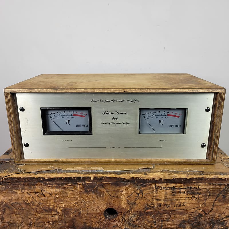 Phase Linear 400 Direct Stereo Amplifier with custom wood | Reverb