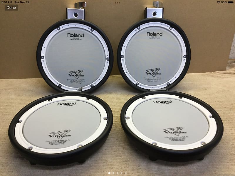 Set of 4 Roland PDX-8 V-Drum 8" Mesh Dual Trigger Pads w/ | Reverb