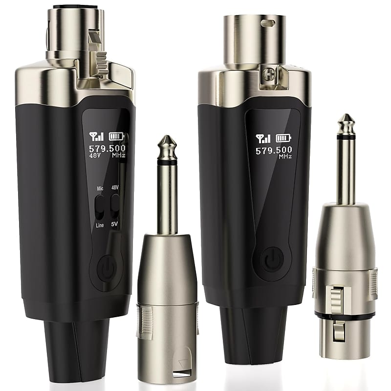 Wireless XLR Transmitter and Receiver w/ 48V Phantom Power, | Reverb