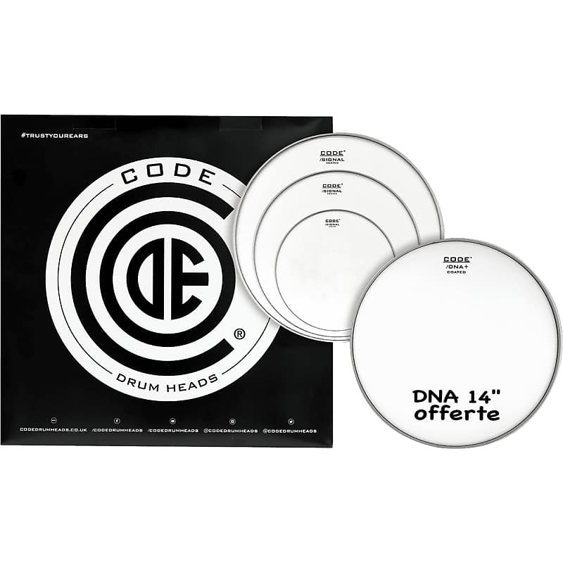 CODE DRUMHEADS - TPSIGCTDF - Pack de peaux de toms | Reverb