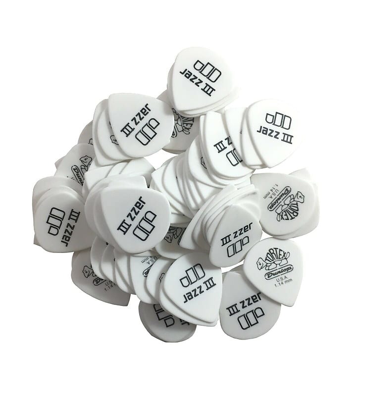 Dunlop 478R114 Tortex Jazz III 1.14mm Guitar Picks (72-Pack Dunlop 478R114 Tortex Jazz III 1.14mm Guitar Picks (72-Pack