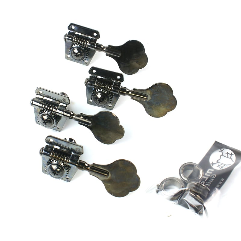 4x Universal Bass Guitar Tuners Tuning keys Head Peg ,Open | Reverb