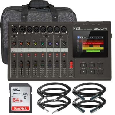 Zoom R20 Portable Multitrack Recorder + 2x XLR Microphone | Reverb