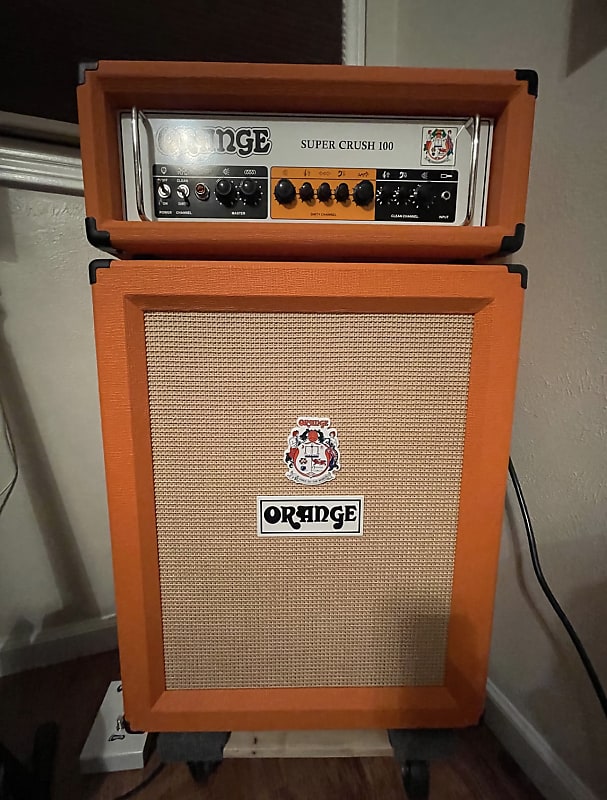 Orange Super Crush 100 w/Matching PPC212V Cabinet 2021 Orange | Reverb