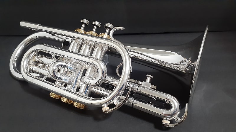 Getzen Capri Series Bb Cornet Silver plated Shepherd's Crook | Reverb
