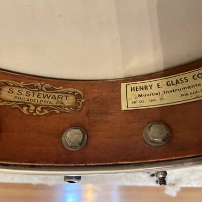 SS Stewart Monogram Open Back Banjo 5 String 1893 | Reverb