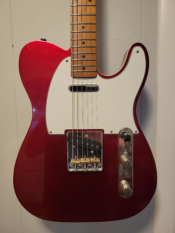 Custom Tele Candy Apple with binding candy apple | Reverb