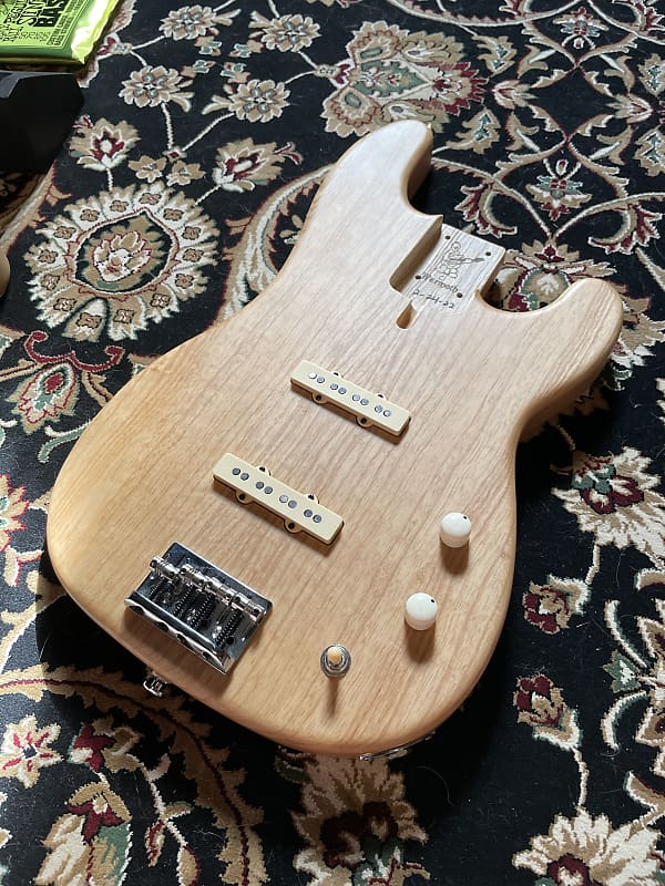 Warmoth P bass body 2022 - Satin Swamp Ash | Reverb