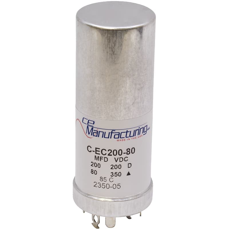 Capacitor - CE Mfg., 200µF@200V, 80µF@350V | Reverb
