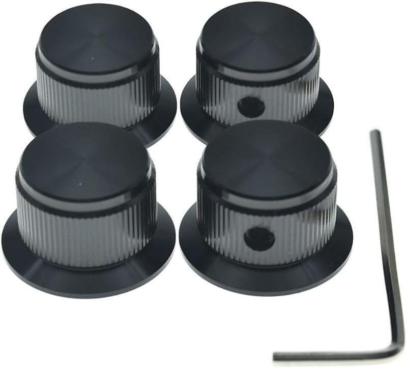 4-Pack Set Screw Style Aluminium Potentiometer Knobs 1/4" | Reverb