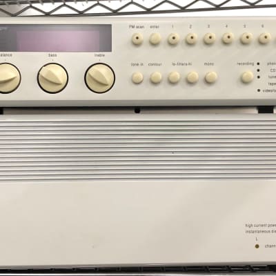 Adcom GFA - 545 + GTP - 500 II - Adcom White - Power and | Reverb