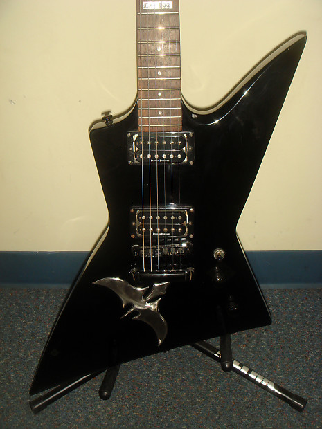 ESP LTD EX102 Explorer Black | Reverb