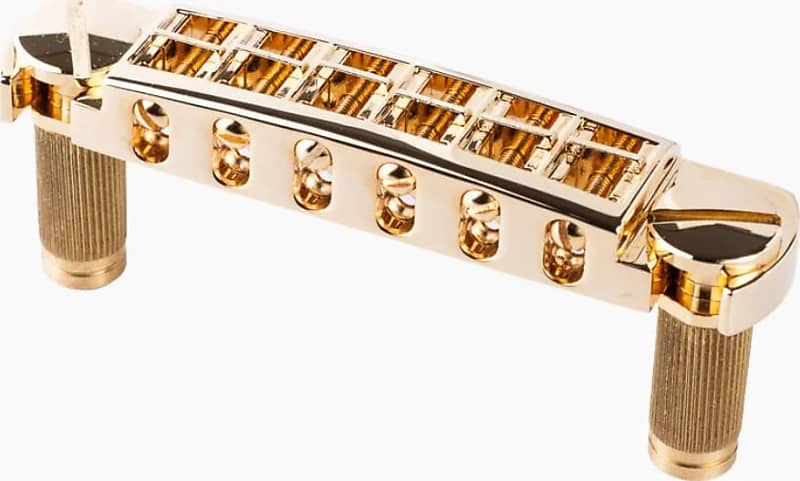 Tonepros Wraparound Bridge with Metric Locking StudsGold | Reverb