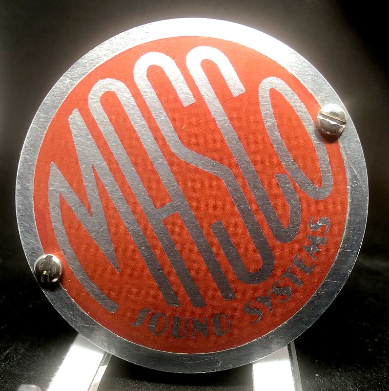 MASCO badge logo Reproduction for vintage tube PA head. | Reverb