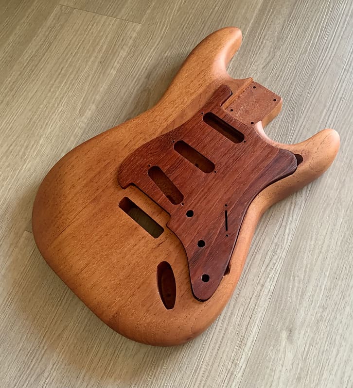 Weasel Guitars Unique Brazilian Cedar Strat Body w/ Magnetic | Reverb