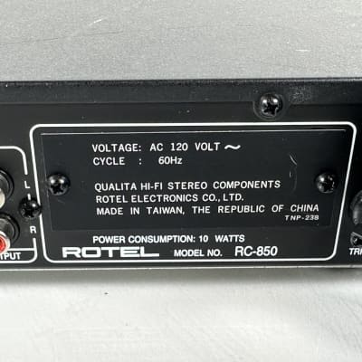 Rotel RC-850 Stereo Control Amplifier | Reverb