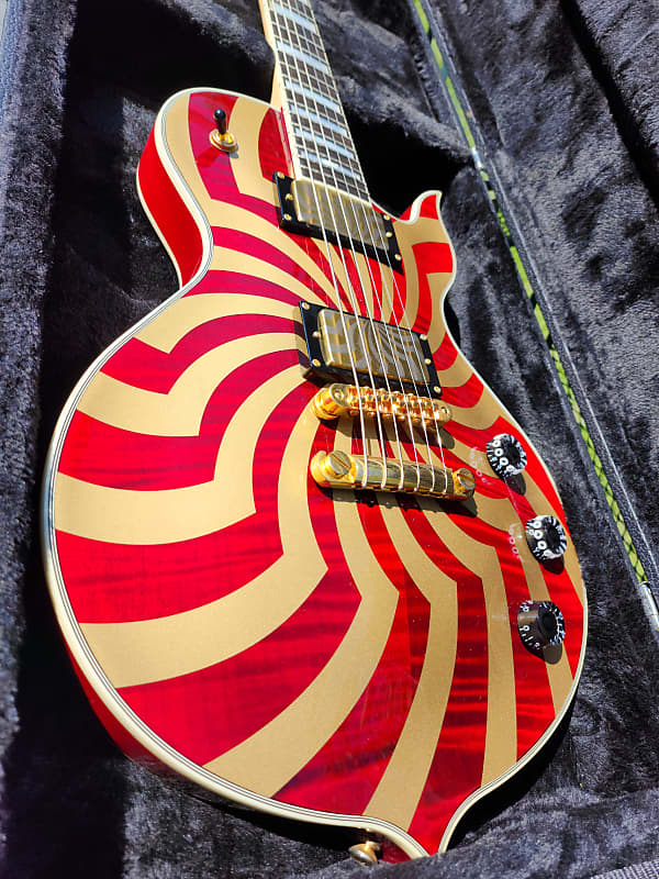 Signed Wylde Audio Odin Grail Transparent Red Flame Goldtop | Reverb