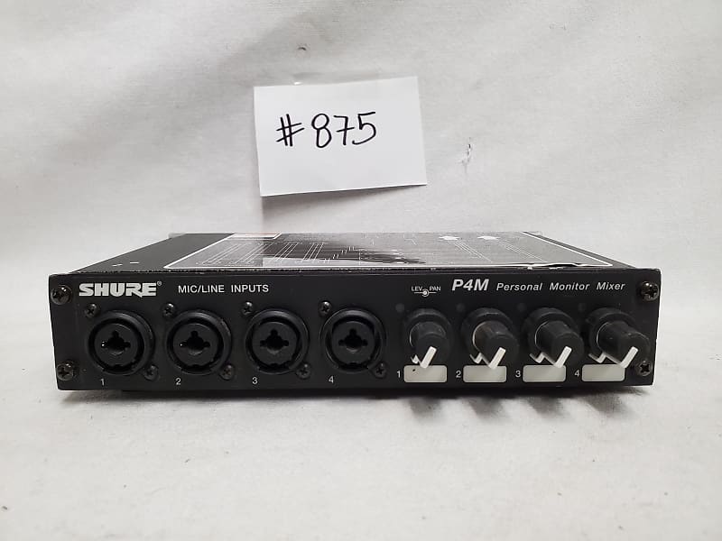 SHURE P4M - Four Channel Personal Monitor Mixer #875 Not | Reverb