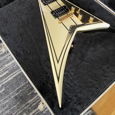 Jackson RR5 Randy Rhoads White Ivory With Black Pinstripes SD | Reverb