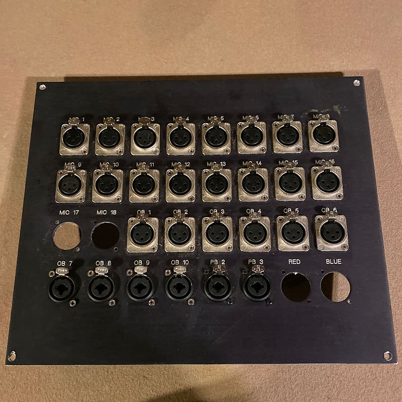 Custom Made Xlr Studio Wall Plate Custom Made Xlr 16 channel | Reverb