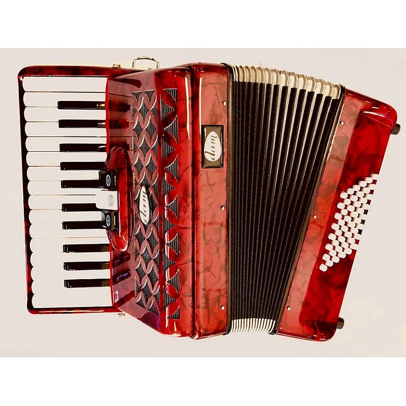 DAM Fisarmonica 48 bassi 26 voci 3/4 Rossa con Custodia | Reverb