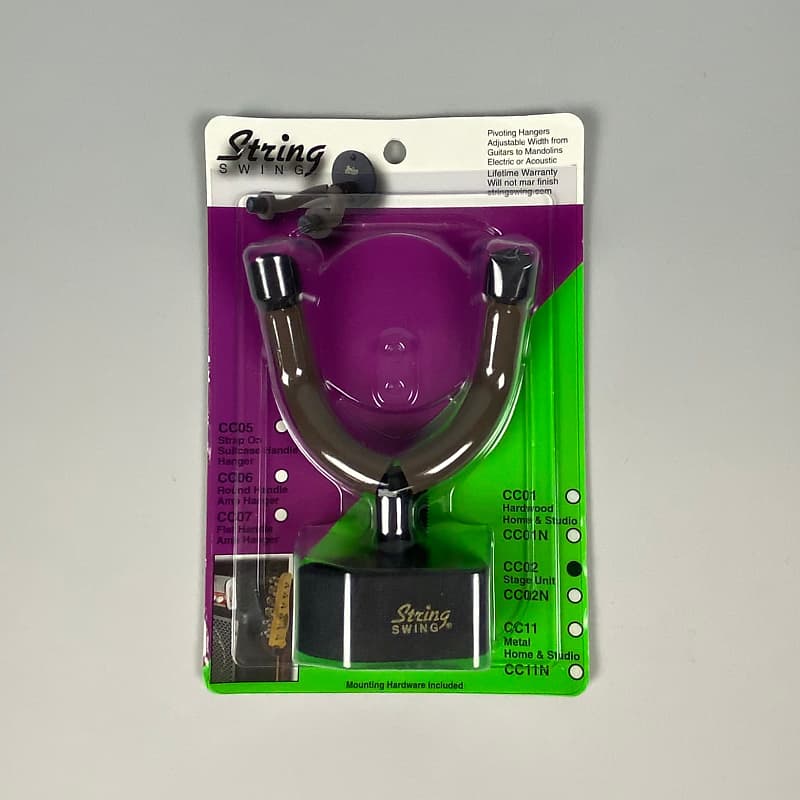 String Swing Mic Stand Mount Stage Guitar Hanger | Reverb