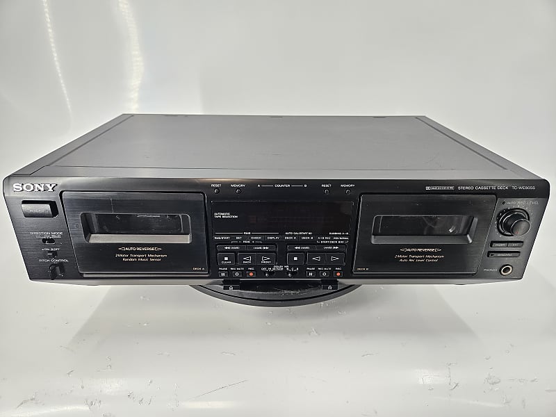 Sony TC-WE805S Dual Stereo Cassette Deck Recorder *NEW BELTS* | Reverb
