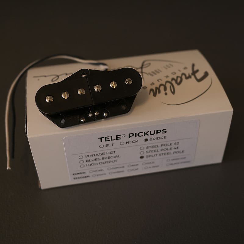 Lindy Fralin Split Steel Pole Tele Bridge Noiseless P90 | Reverb