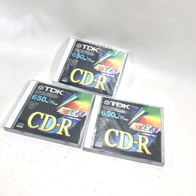 TDK CD-R 3 Pack Bundle | Reverb