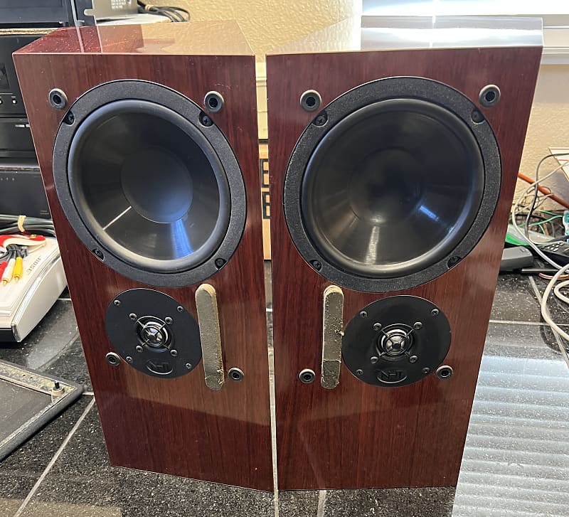 NHT Model 1.5 Bookshelf Speakers, Matched Pair, Rare Mahogany | Reverb