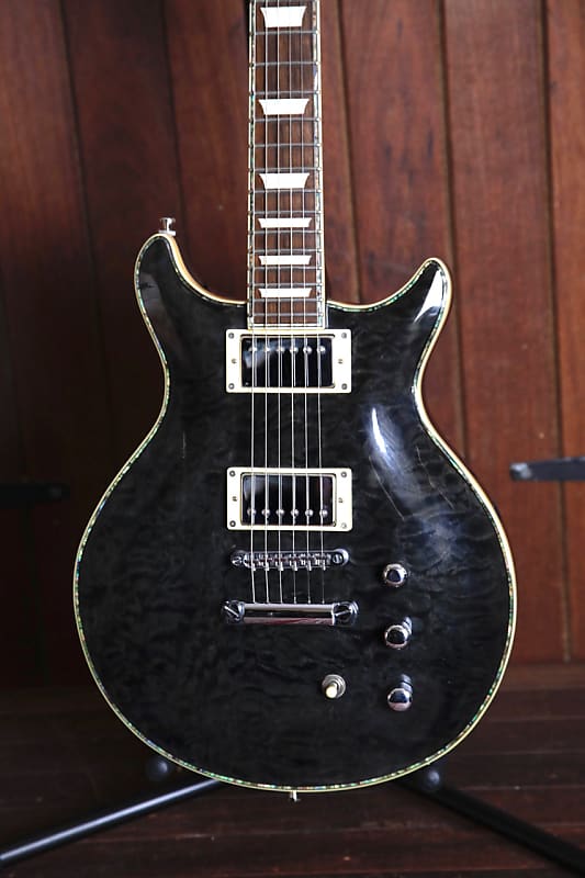 Hamer XT Series LP Archtop Electric Transparent Black | Reverb