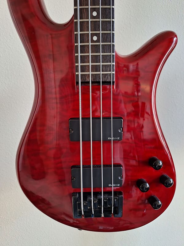 Spector NS 2000/4 1999-2003 neck-thru - Translucent Red | Reverb