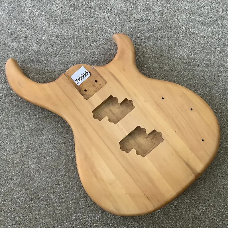 Solid Basswood 4 String Bass Guitar Body DIY | Reverb